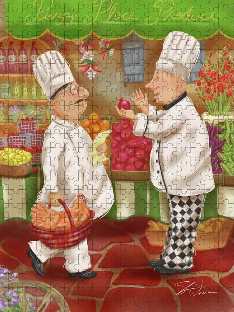 Jigsaw Puzzle | 192 pieces | Chefs-Go-to-Market- | Jigidi