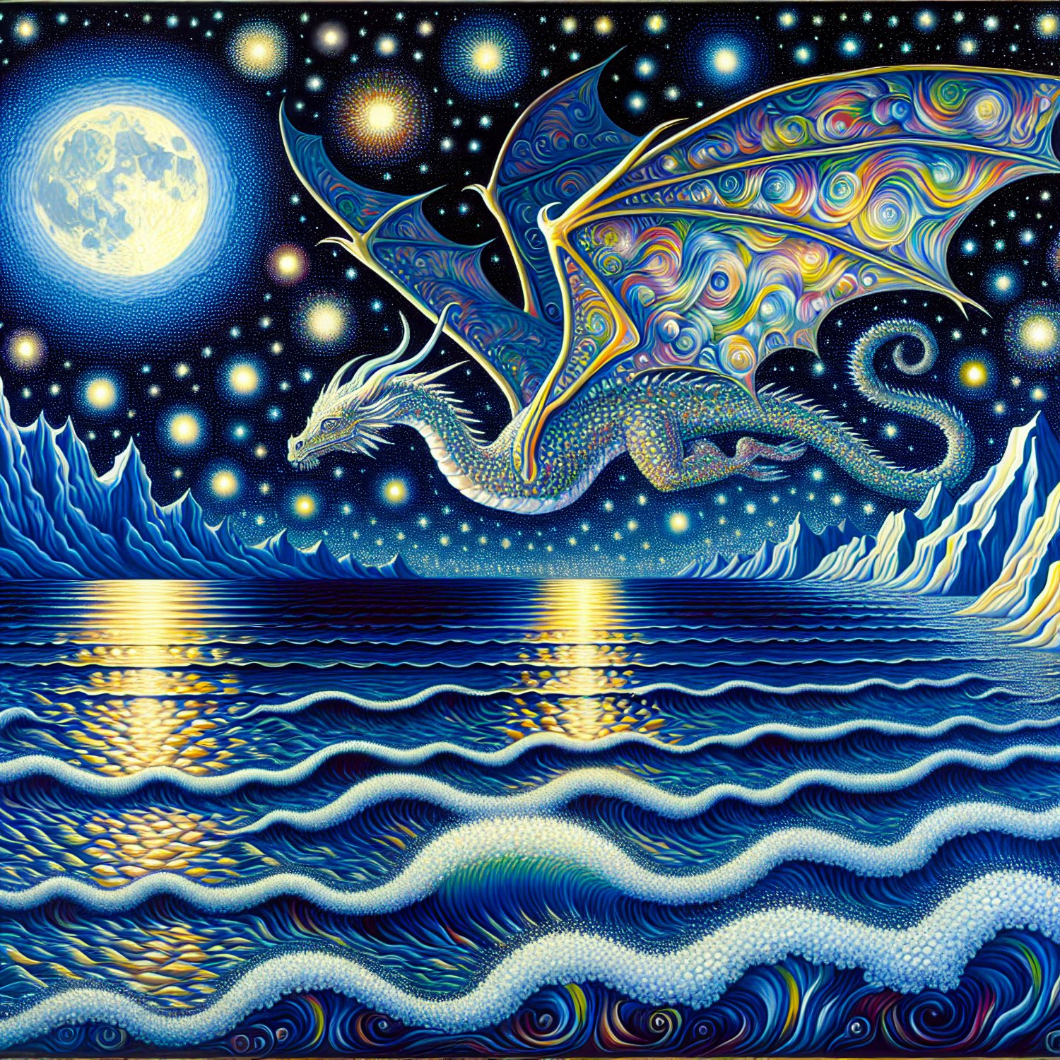 Solve Pretty dragon jigsaw puzzle online with 100 pieces