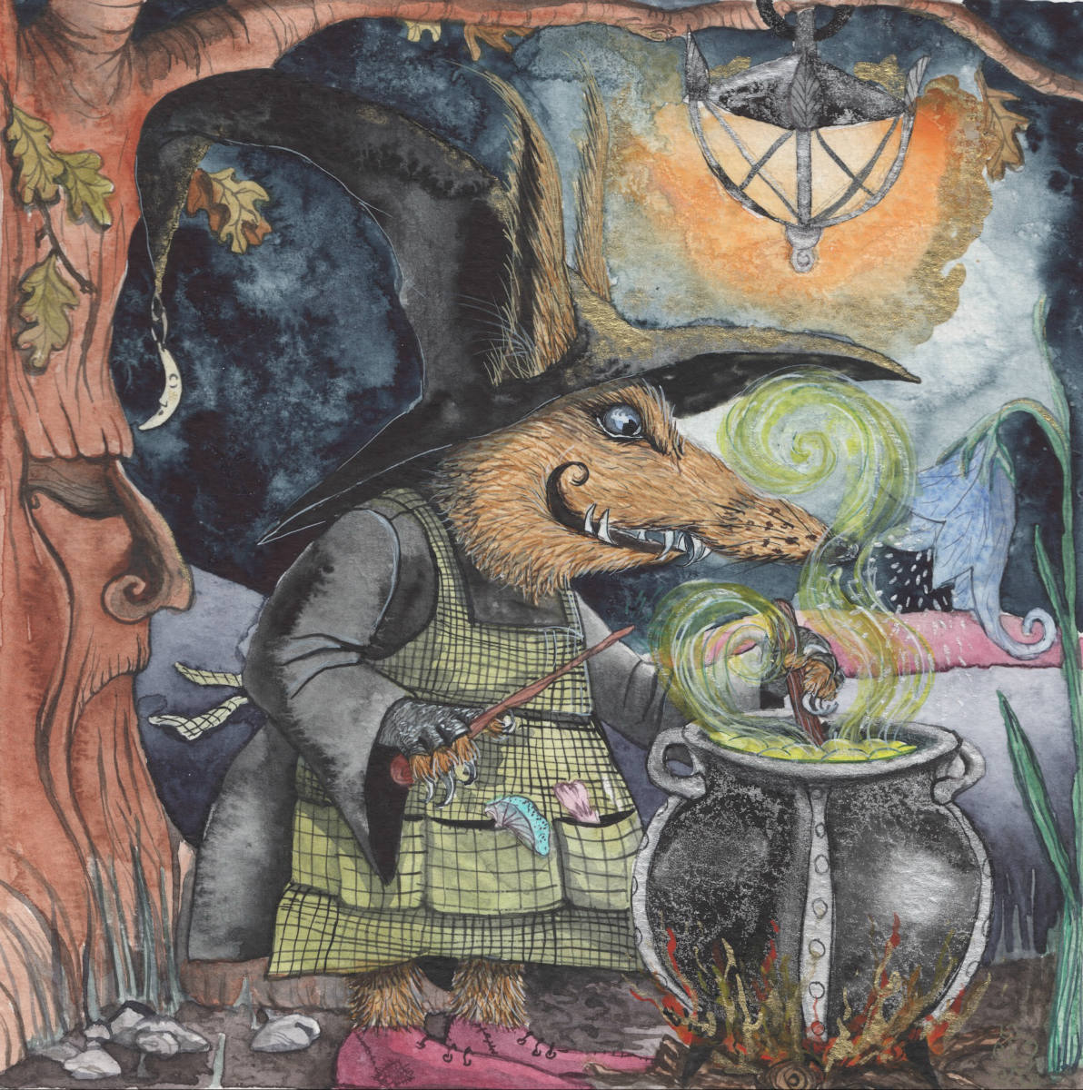 Solve The Cauldron Witch jigsaw puzzle online with 196 pieces