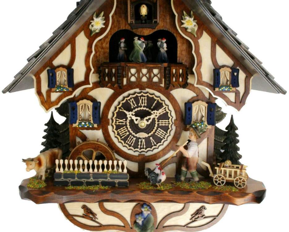 Solve Cuckoo Clock - Schwartz Movement - with Shepherd, Hens & Cattle ...