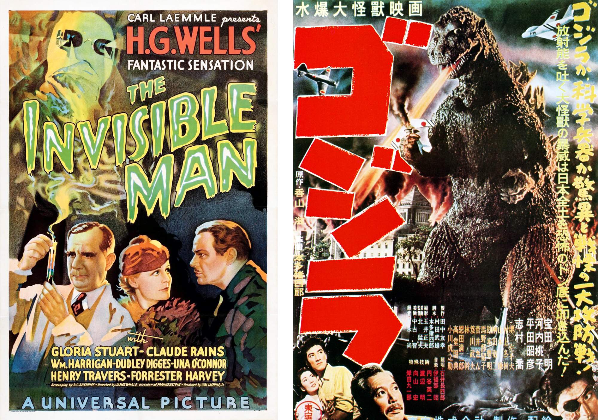Jigsaw Puzzle | 600 pieces | The Invisible Man ~ 1933 and Godzilla ...