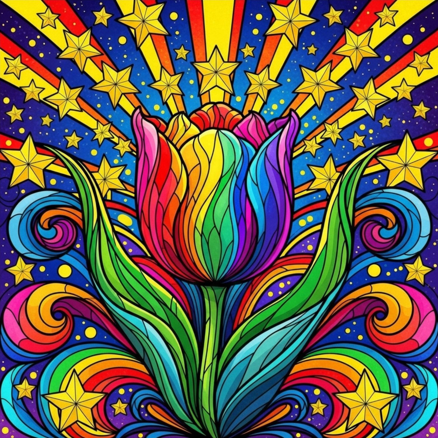 Solve Tulip By Night. From 9-600 Pieces. jigsaw puzzle online with 100 ...