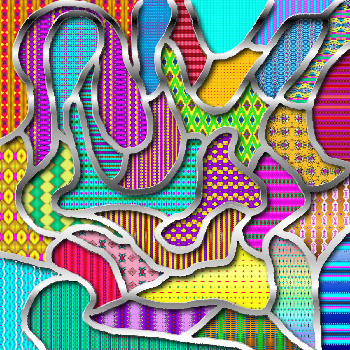 Solve PATTERNED MESS jigsaw puzzle online with 225 pieces