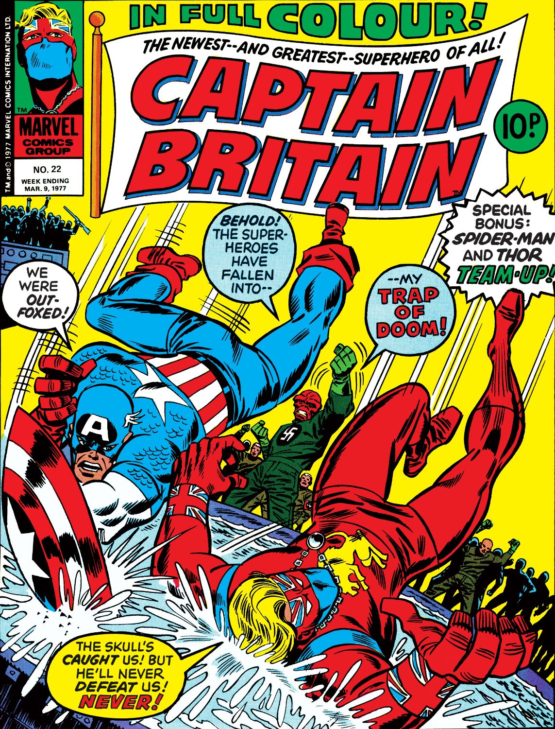 Solve Captain Britain jigsaw puzzle online with 252 pieces