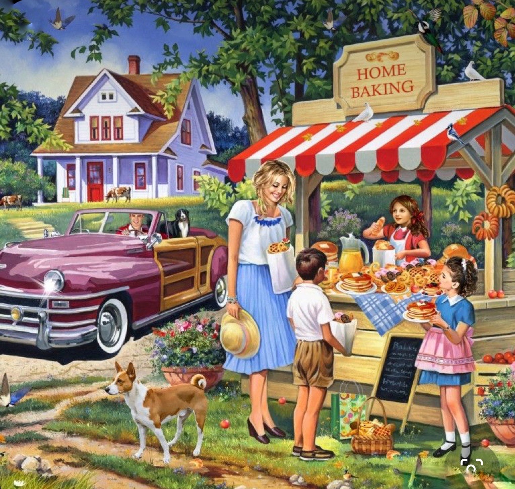 Solve Breakfast outing jigsaw puzzle online with 182 pieces