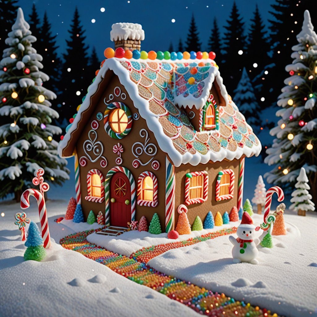 Solve Gingerbread House jigsaw puzzle online with 100 pieces