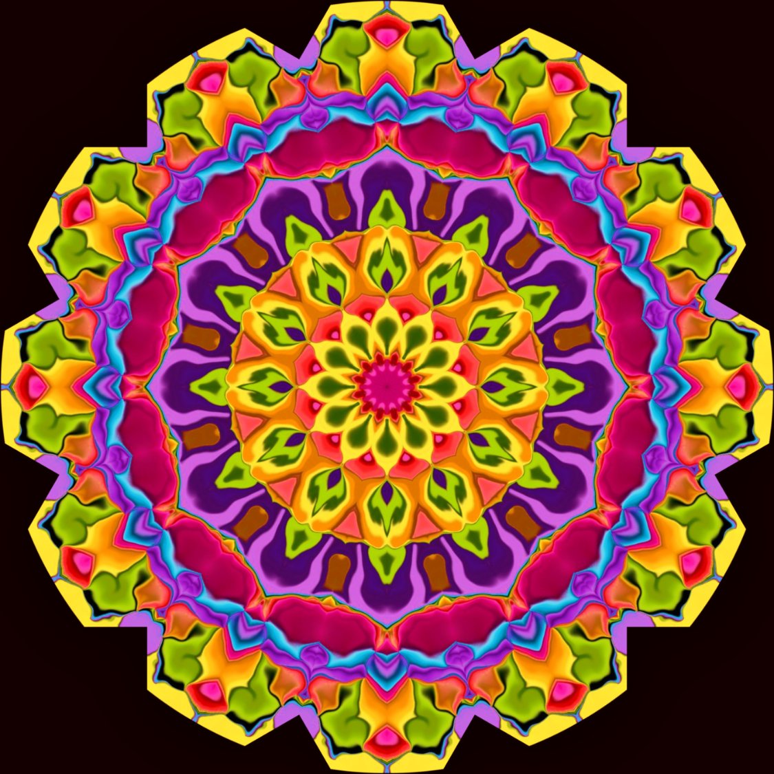 Solve Kaleidoscope jigsaw puzzle online with 25 pieces