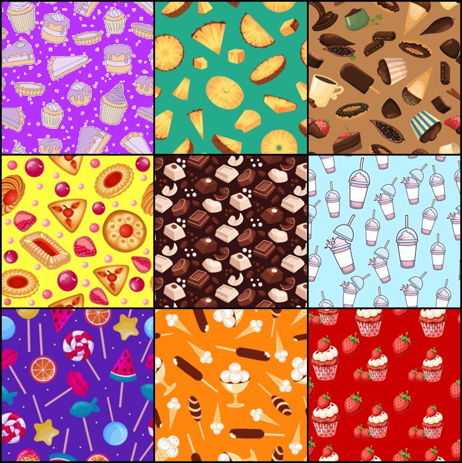 Solve Sweet patterns 33 jigsaw puzzle online with 81 pieces