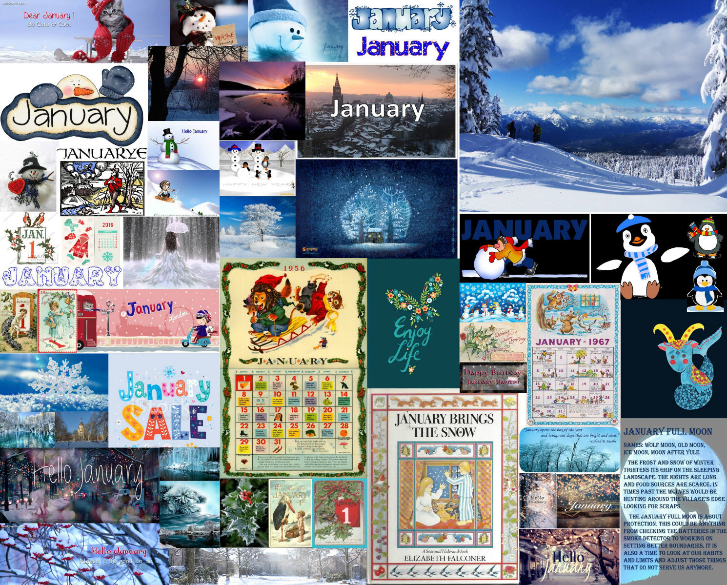 Solve January jigsaw puzzle online with 500 pieces