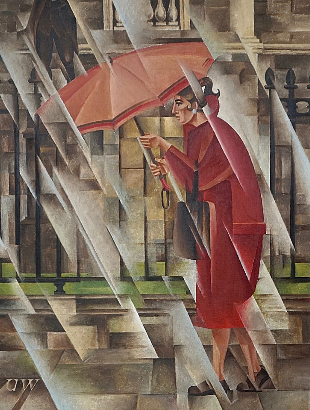 Solve Una Watters, Girl Going by Trinity in the Rain, 1965 jigsaw ...