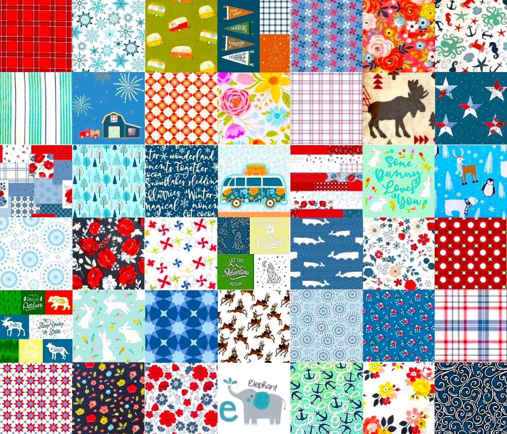 Solve PATCHWORK DANI MOGSTAD 2 jigsaw puzzle online with 72 pieces