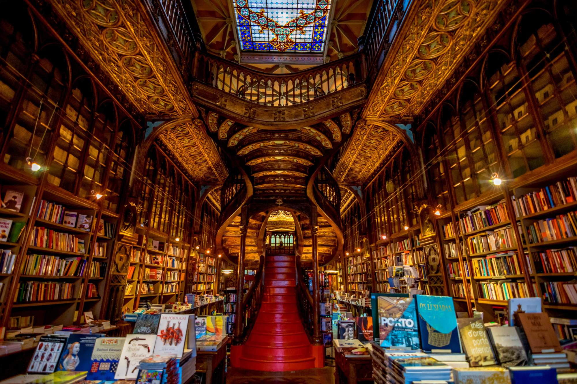 Solve Livraria Lello, Location: Porto, Portugal jigsaw puzzle online ...