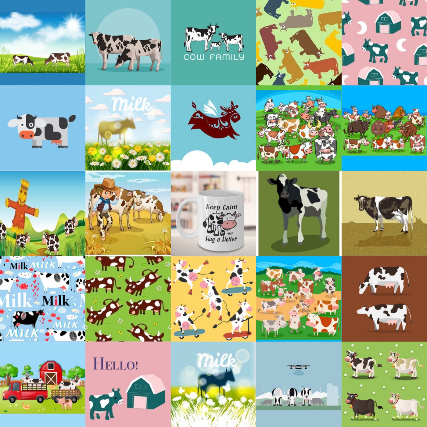 Solve Cows 823 jigsaw puzzle online with 49 pieces