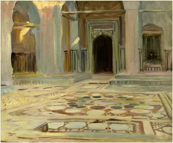 Solve John Singer Sargent - Mosque Pavement, Cairo - 1891 jigsaw puzzle ...