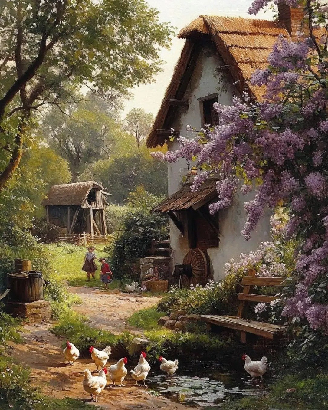 Solve Na dvorku jigsaw puzzle online with 99 pieces