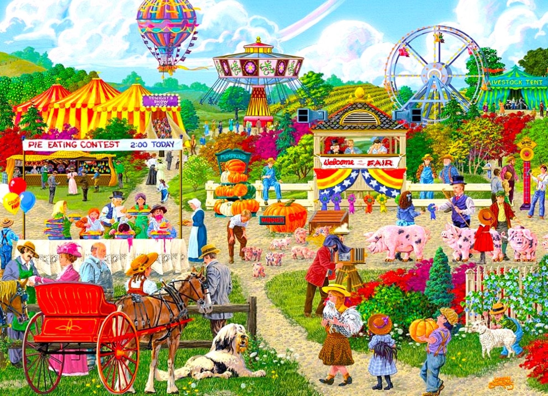 Solve Fair jigsaw puzzle online with 352 pieces
