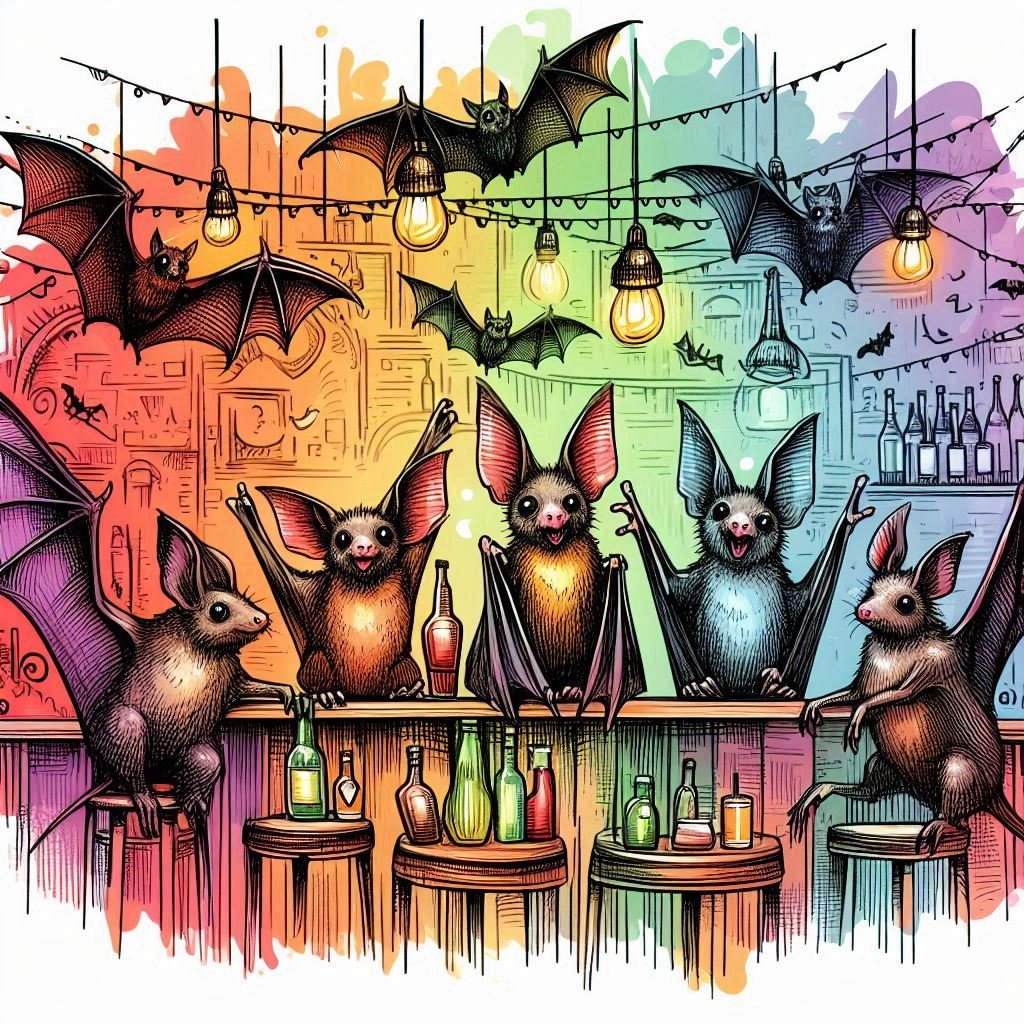 Solve Bar Bats (resizable 9 to 306 pieces) jigsaw puzzle online with ...