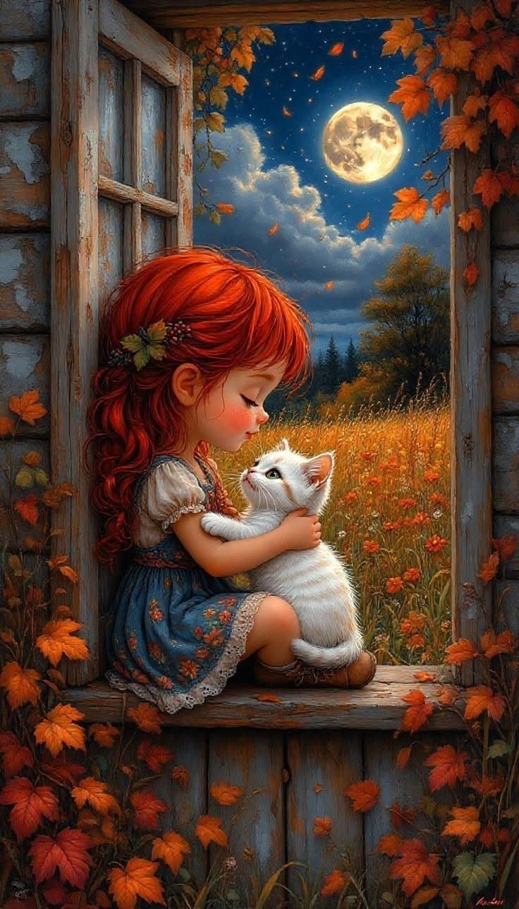 Solve Mon ami le chat jigsaw puzzle online with 120 pieces