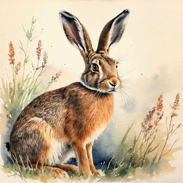 Solve hare jigsaw puzzle online with 25 pieces