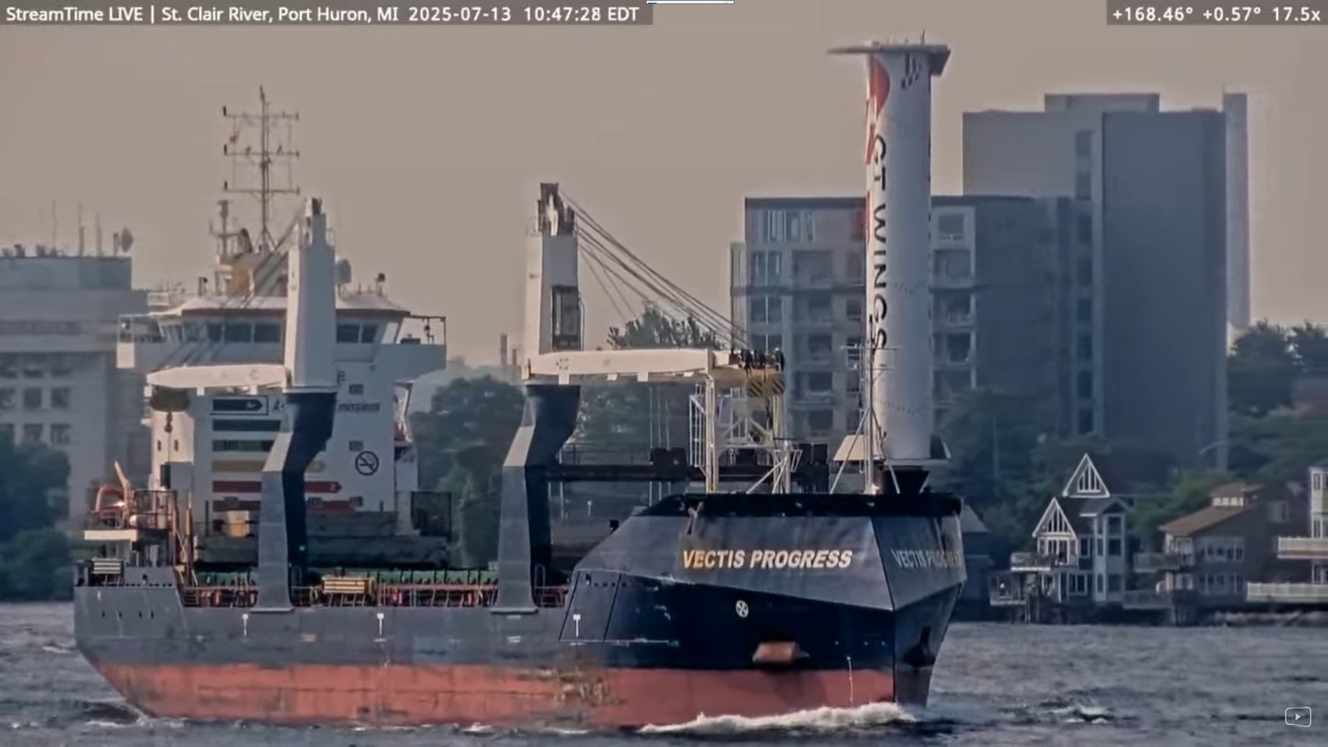 Solve Vectis Progress - Ocean-Going Sail-Assisted Freighter - Port Huron, MI (2025-07-13) jigsaw ...