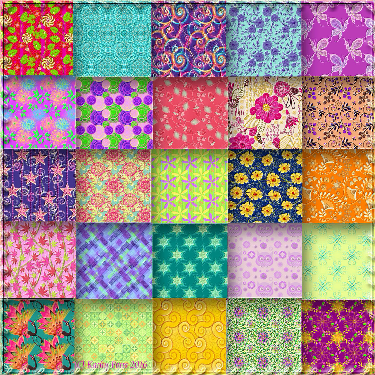 Solve Cheerful Colorful Square Tiles jigsaw puzzle online with 400 pieces