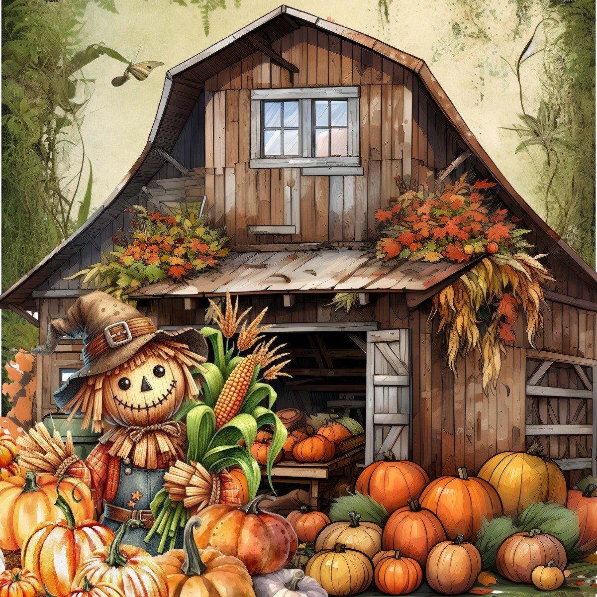 Jigsaw Puzzle | 100 pieces | Fall on the Farm (Medium) | Jigidi