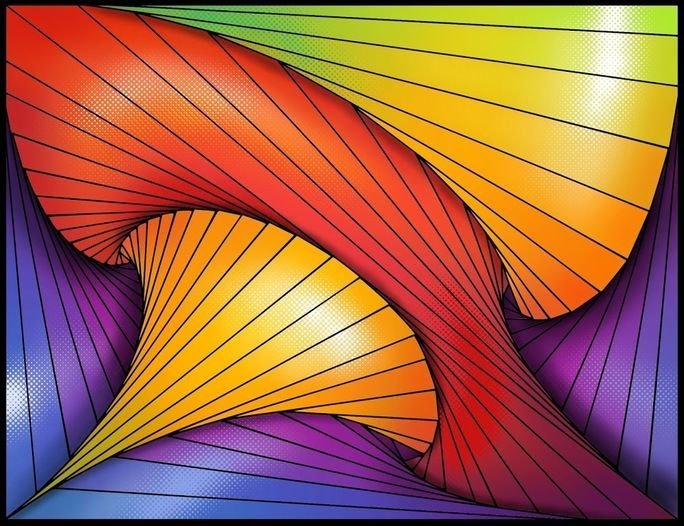 Solve Geometry art jigsaw puzzle online with 99 pieces