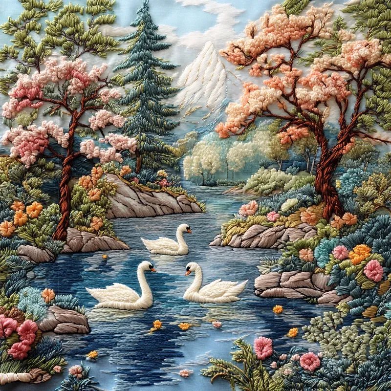 Solve Kuğulu Göl jigsaw puzzle online with 100 pieces