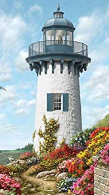 Solve LIGHTHOUSE jigsaw puzzle online with 45 pieces