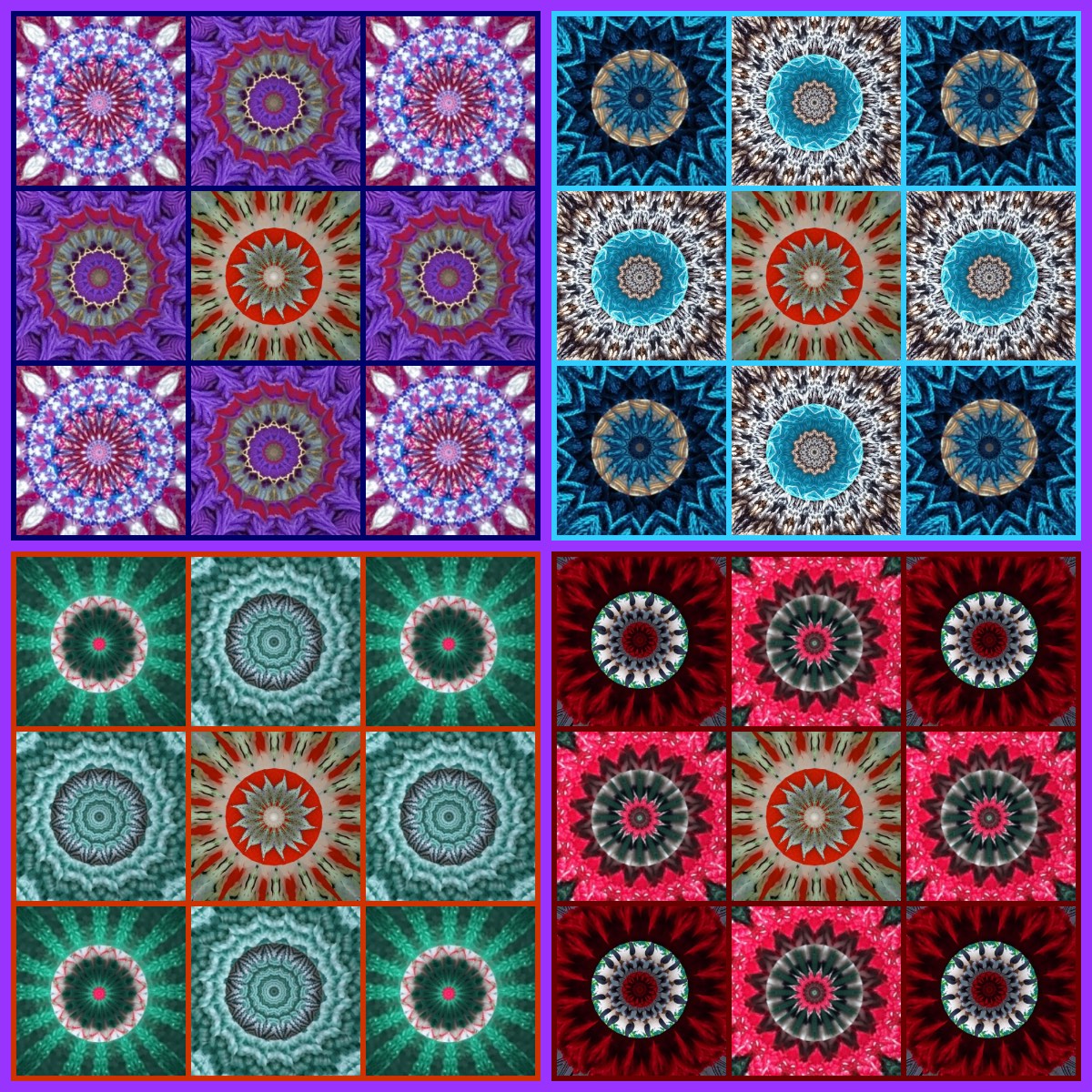 Solve Kaleido Collage: Smallest jigsaw puzzle online with 36 pieces