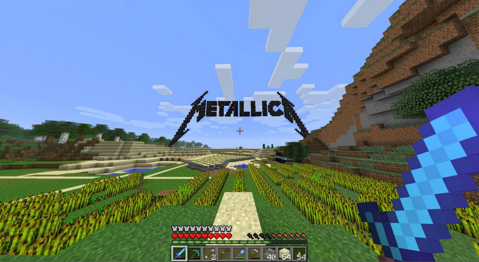 Solve Minecraft_Metallica jigsaw puzzle online with 153 pieces