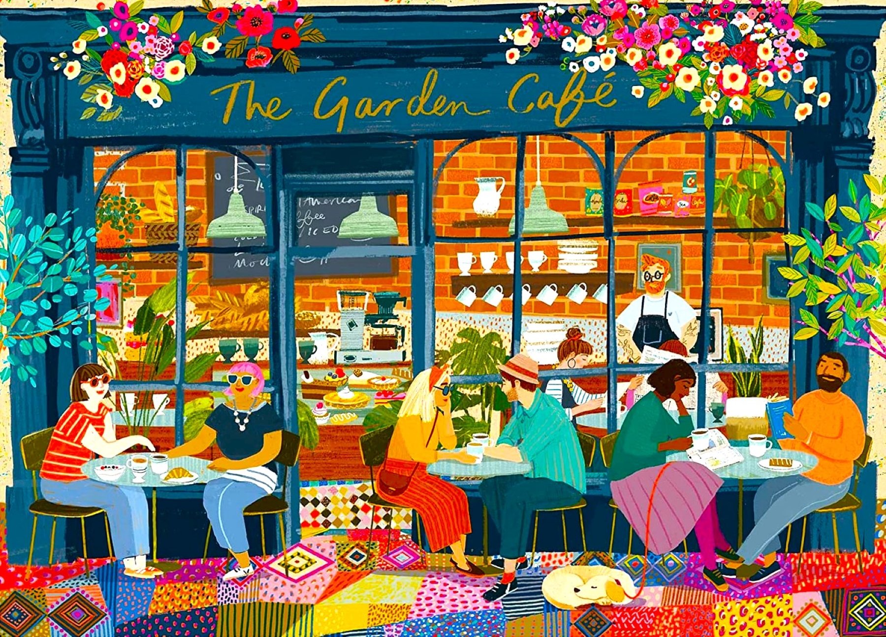 Solve The Garden Cafe jigsaw puzzle online with 352 pieces
