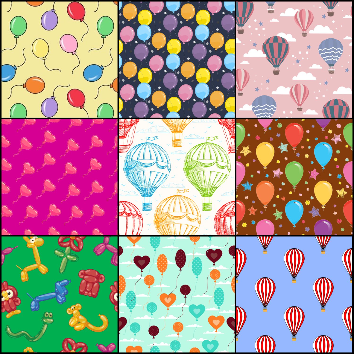 Solve Balloon patterns 2 jigsaw puzzle online with 225 pieces