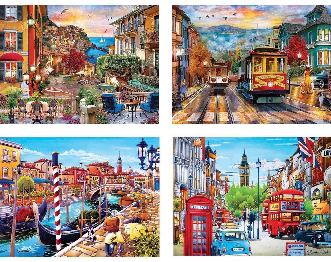 Solve Vintage Scenes jigsaw puzzle online with 130 pieces