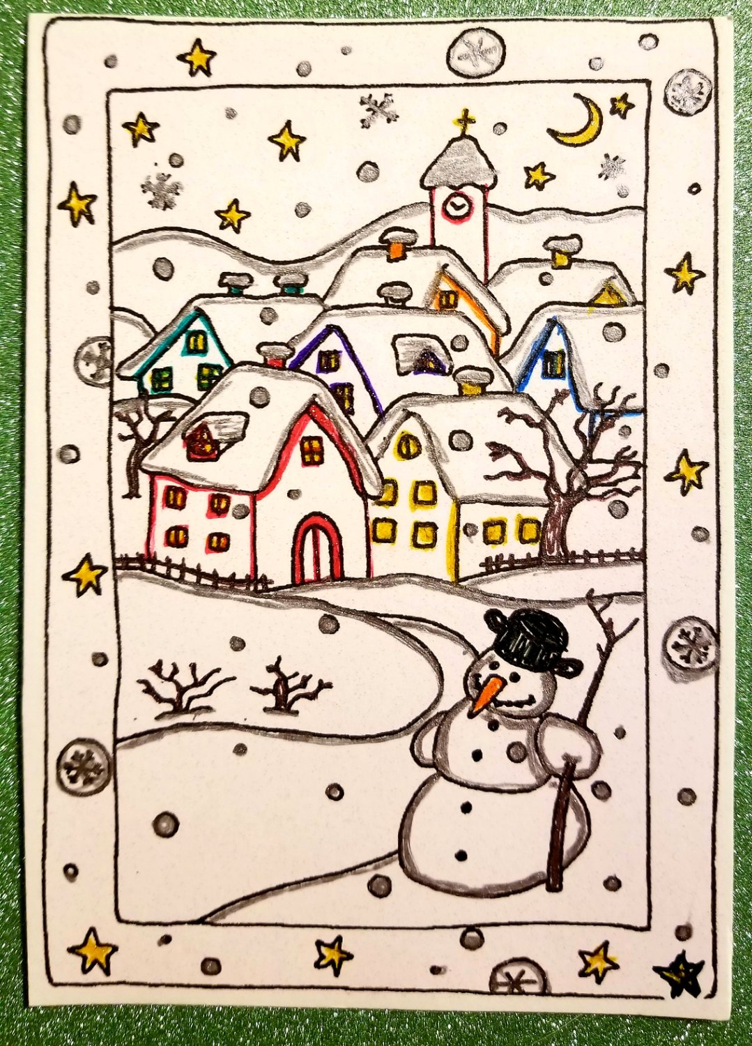 Solve Snow Village jigsaw puzzle online with 70 pieces