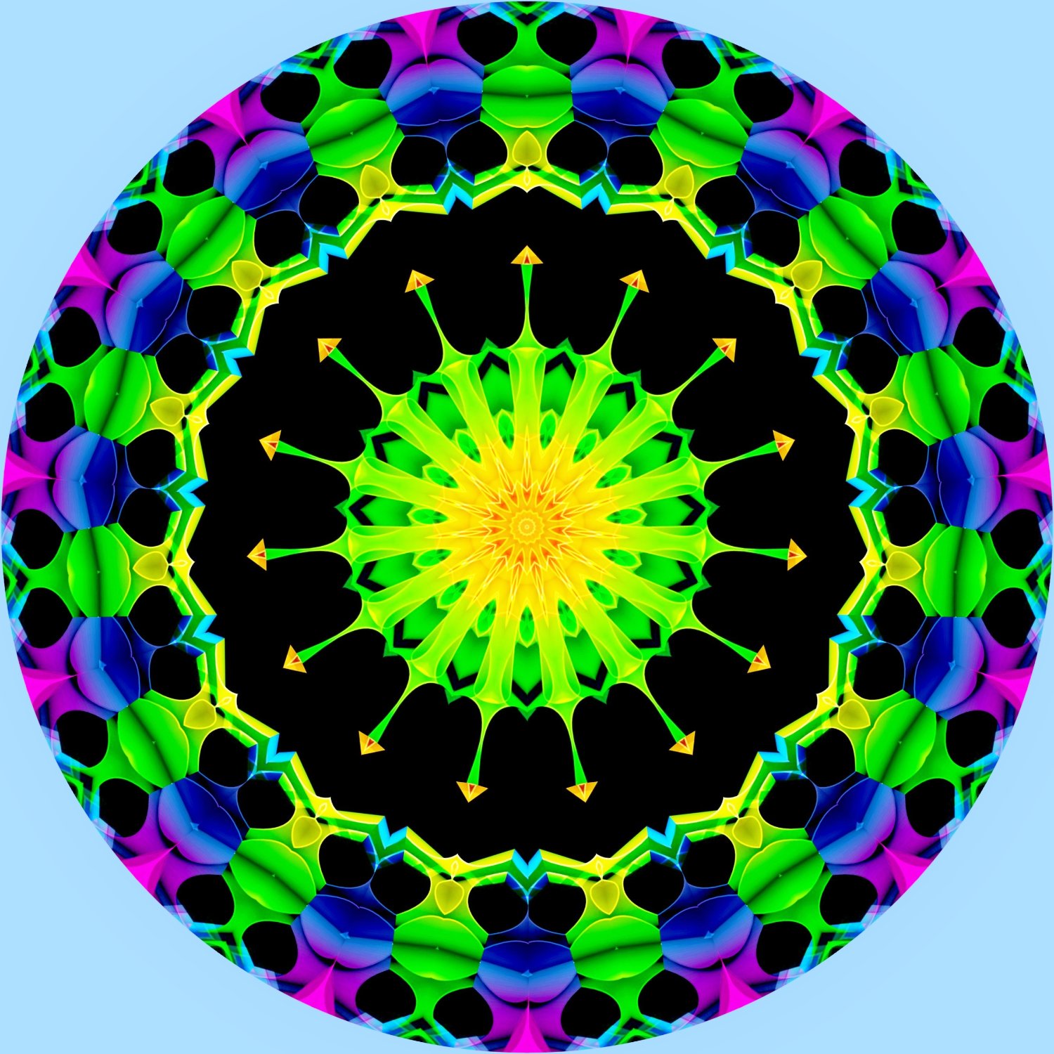 Solve Kaleidoscope jigsaw puzzle online with 225 pieces