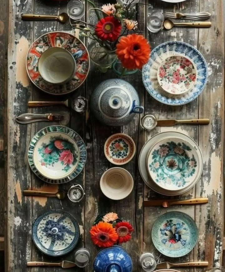 Solve Table set jigsaw puzzle online with 80 pieces