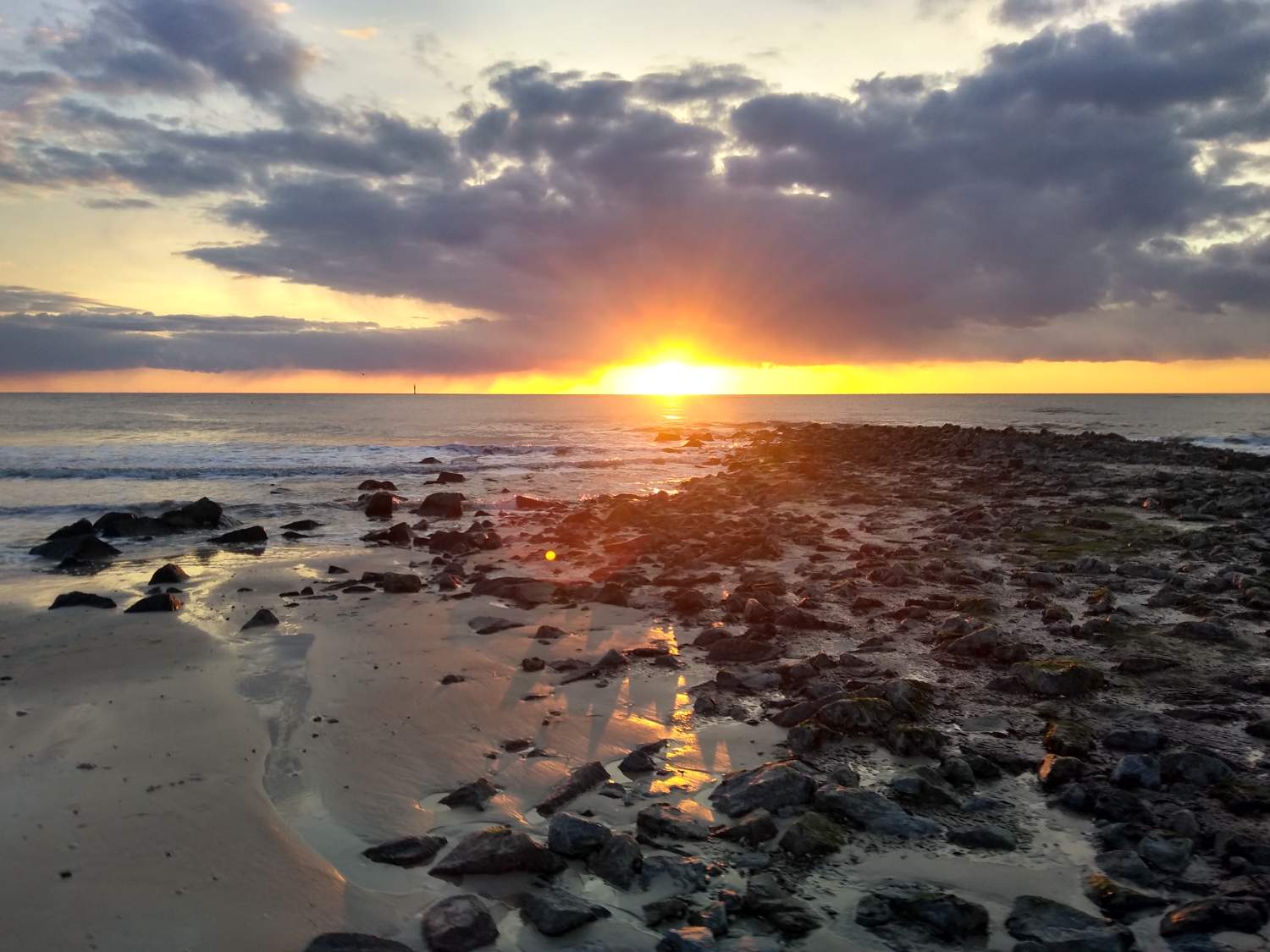 Solve The most beautiful sunset on the North Sea jigsaw puzzle online ...