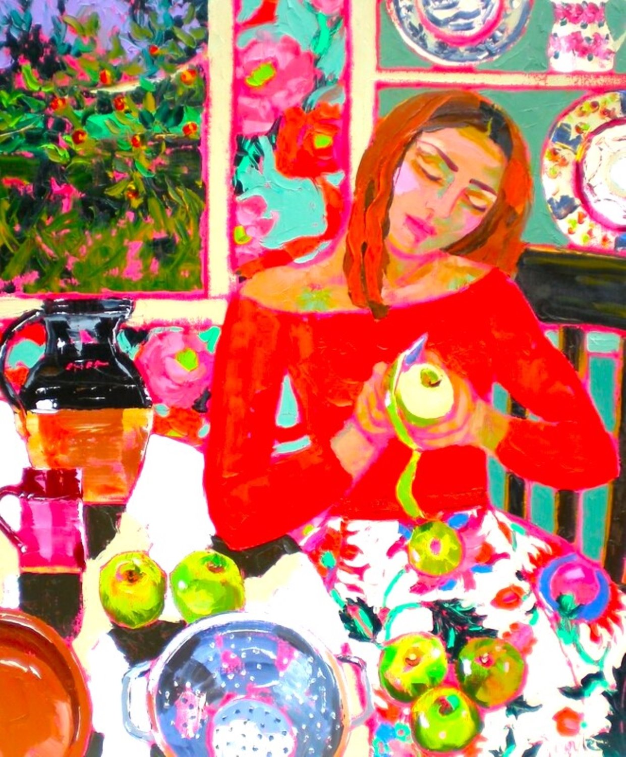 Solve Peeling Apples jigsaw puzzle online with 340 pieces