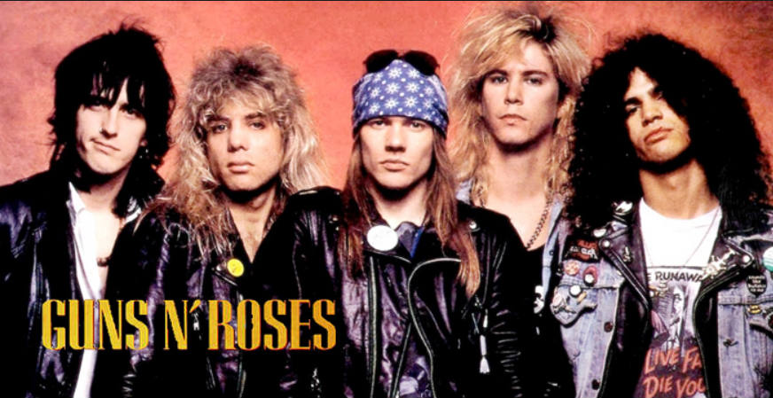 Solve 80's Icons- Guns N Roses jigsaw puzzle online with 50 pieces