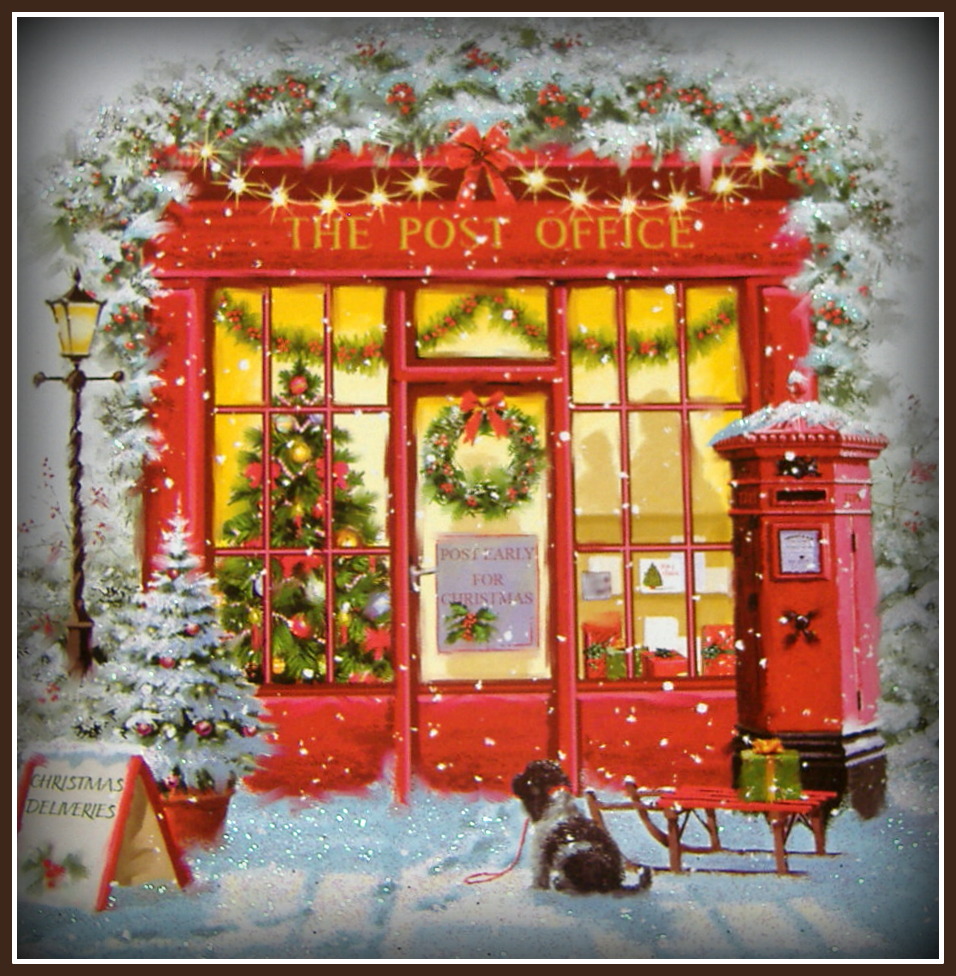 Solve Seasonal - Christmas Card - Scenic Snow - Post Office Building ...