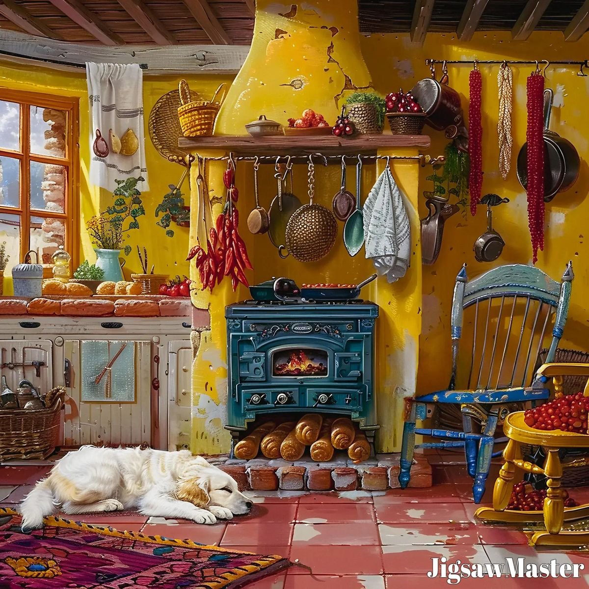 Solve Country Kitchen jigsaw puzzle online with 144 pieces