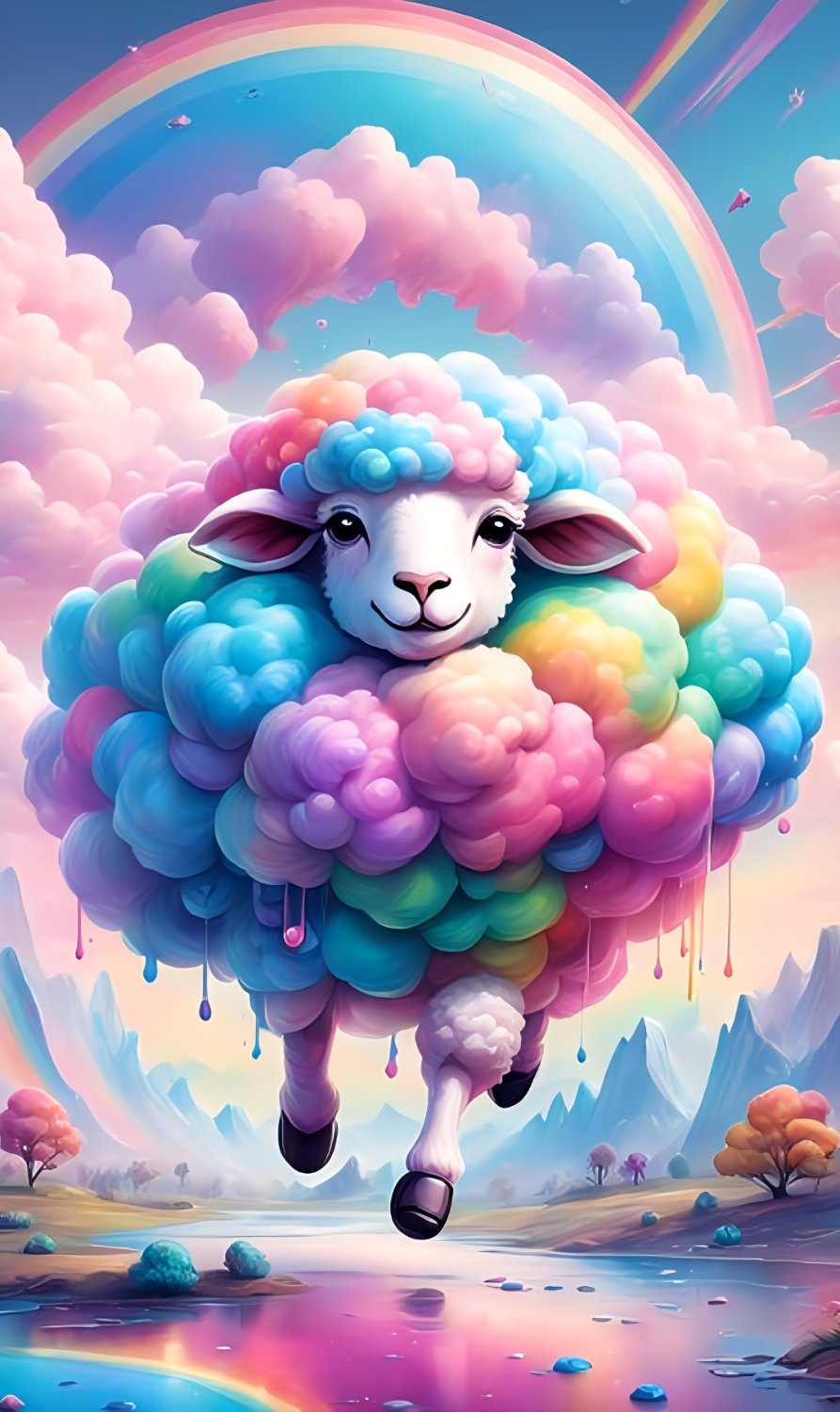 Solve Cloudy sheep jigsaw puzzle online with 400 pieces