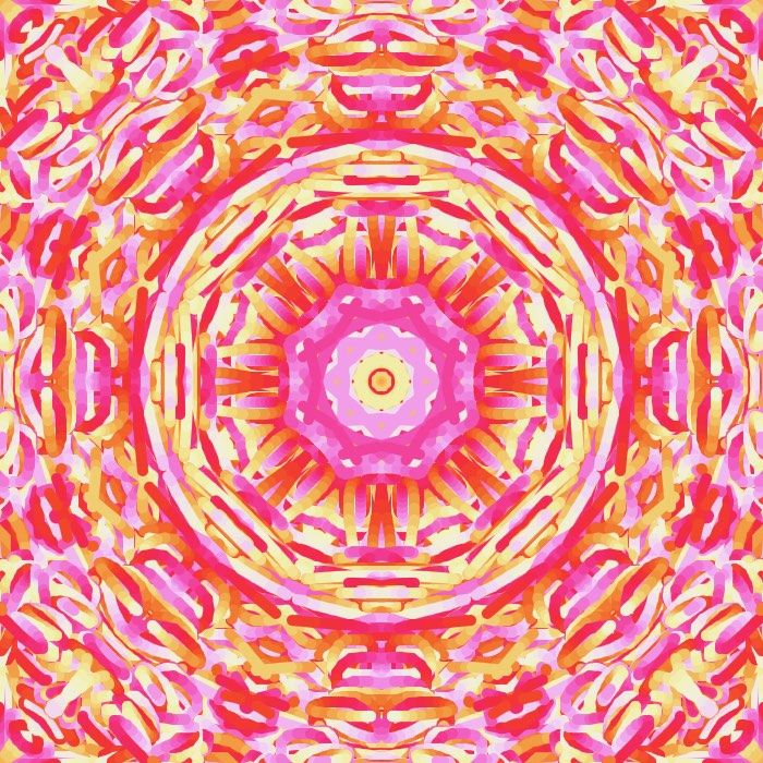 Jigsaw Puzzle | Completely Covered with One Pattern Kaleidoscope #3 | 9 ...