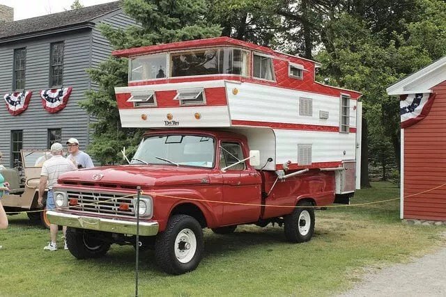 Solve Sky Lounge Equipped 1963 Ford F100 Camper 1 jigsaw puzzle online ...