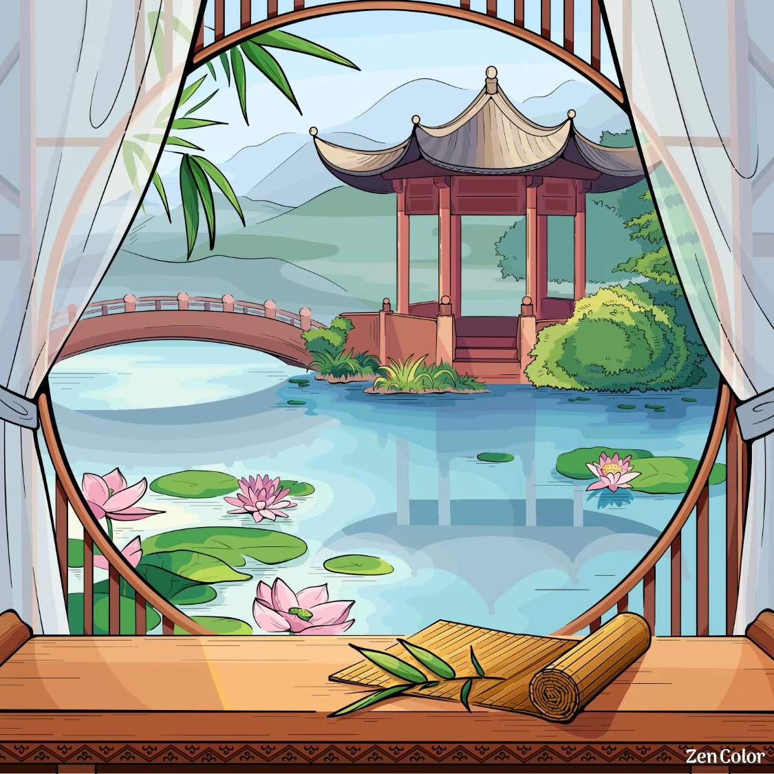 Jigsaw Puzzle | Zen color | 64 pieces | Jigidi