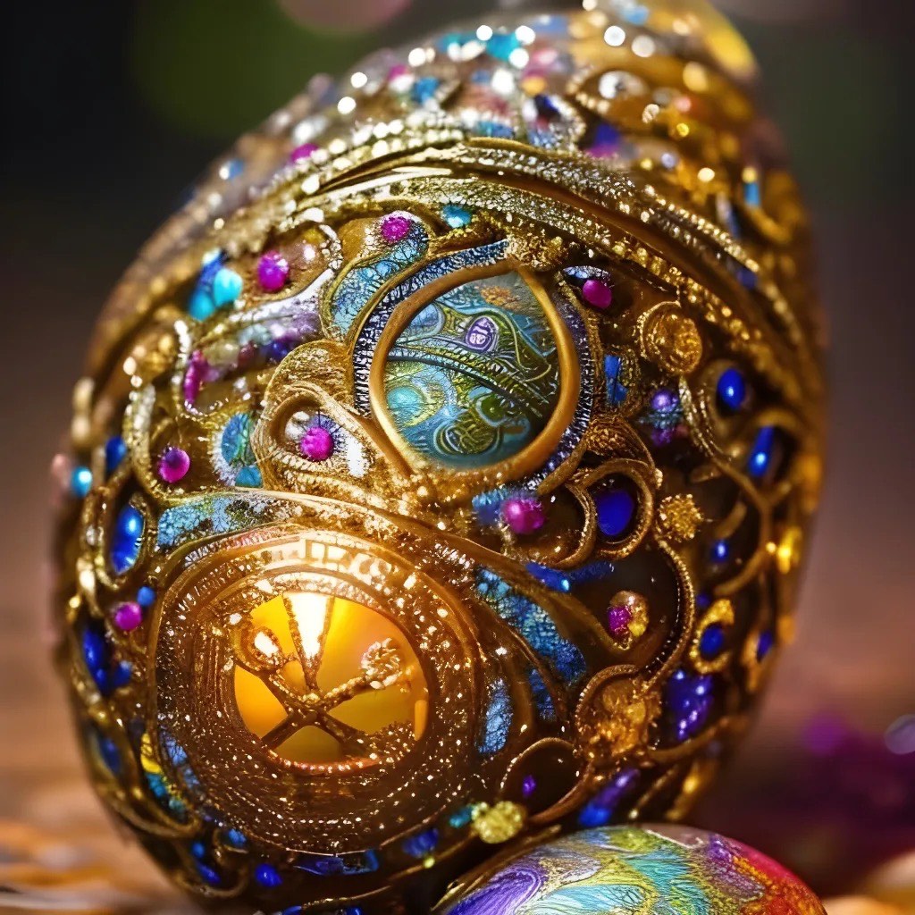 Solve A Jeweled Egg jigsaw puzzle online with 9 pieces