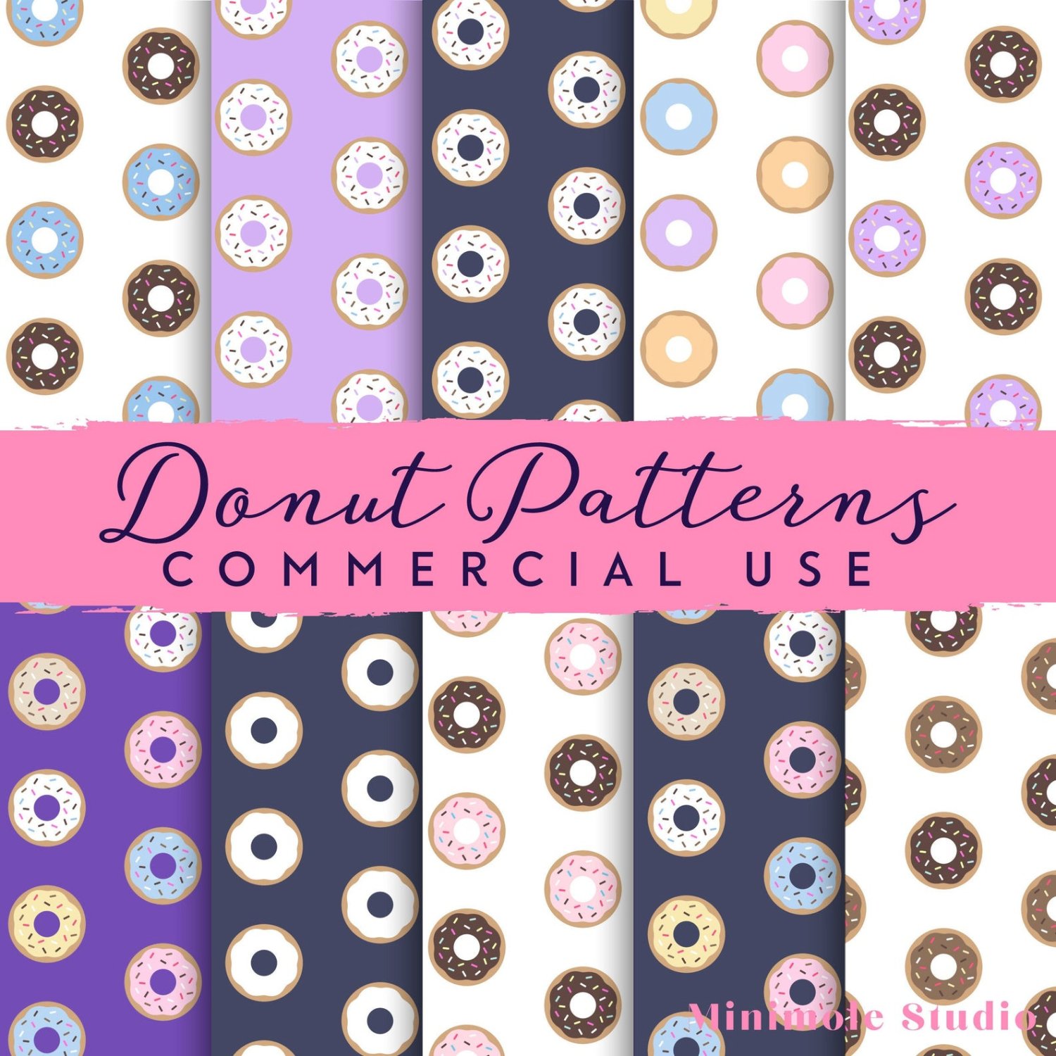 Solve Donut Patterns jigsaw puzzle online with 81 pieces