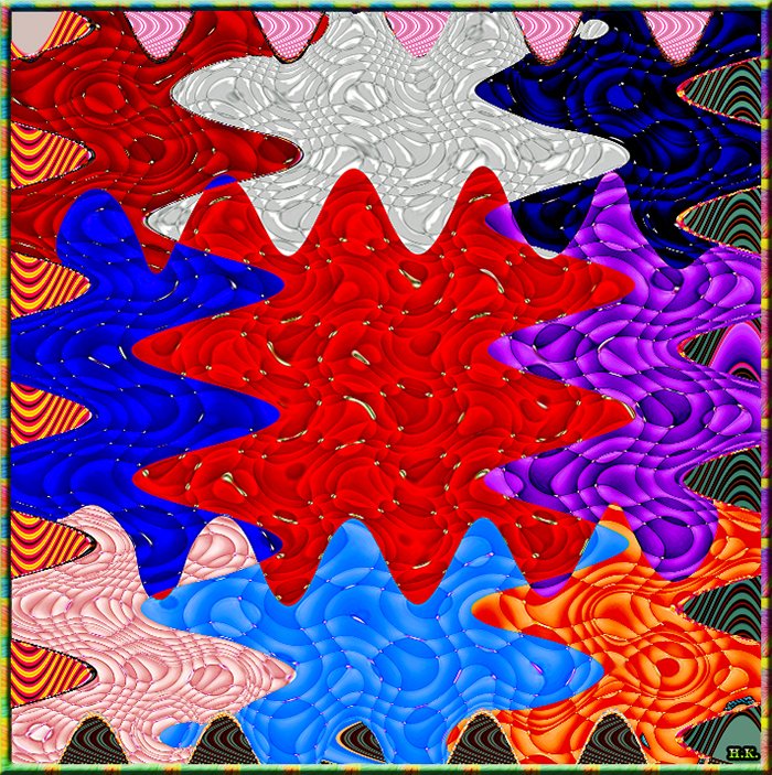 Solve Коллаж зигзаг jigsaw puzzle online with 121 pieces