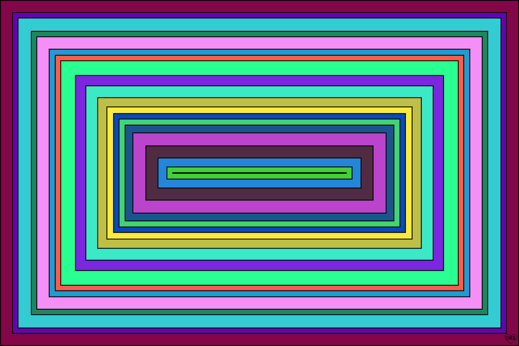 Solve Concentric Rectangles!! ~ H jigsaw puzzle online with 600 pieces